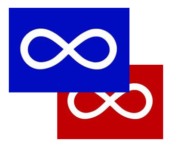 Large Metis Flag – The Silver Moccasin