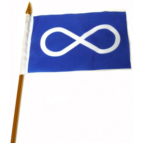 Small Blue Metis Flag – The Silver Moccasin