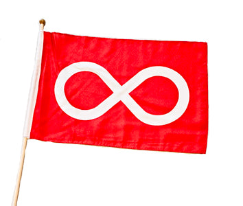 Small Red Metis Flag – The Silver Moccasin